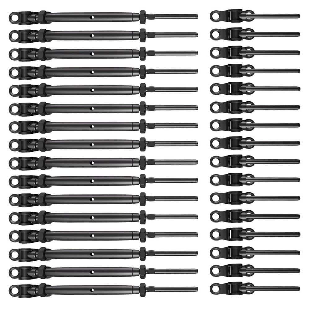 KIWDZFU Stainless Steel Cable Railing Hardware Fit 1/8 in. Wire Rope ...