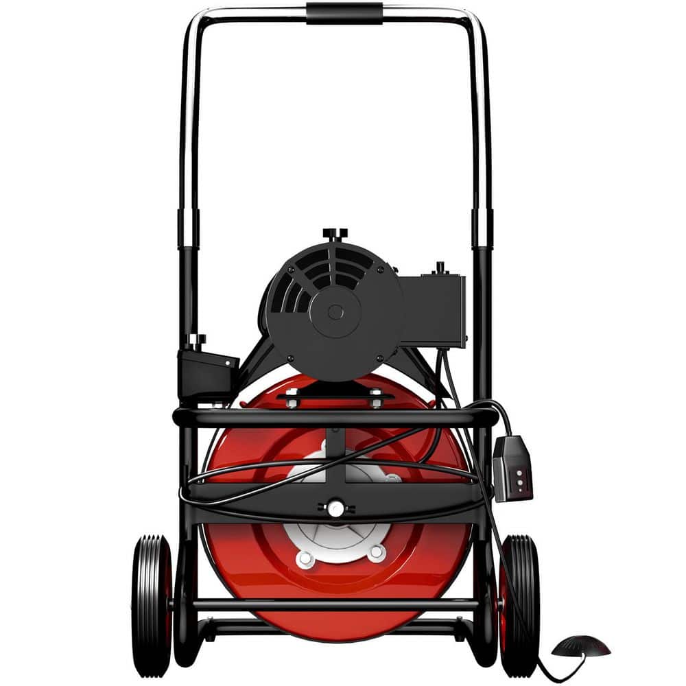 SKYSHALO Sewer Machine 75 ft. x 3/8 in. Open Drain Cleaner Machine ...