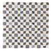 Instant Mosaic 12 in. x 12 in. Glass Peel and Stick Mosaic Tile (12 ...