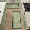 Laura Ashley Loveston Chenille Green 2 ft. x 9 ft. Floral 2-Piece Rug ...