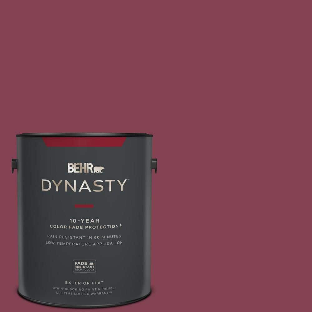 BEHR DYNASTY 1 gal. #M130-7 Sugar Beet Flat Exterior Stain-Blocking ...