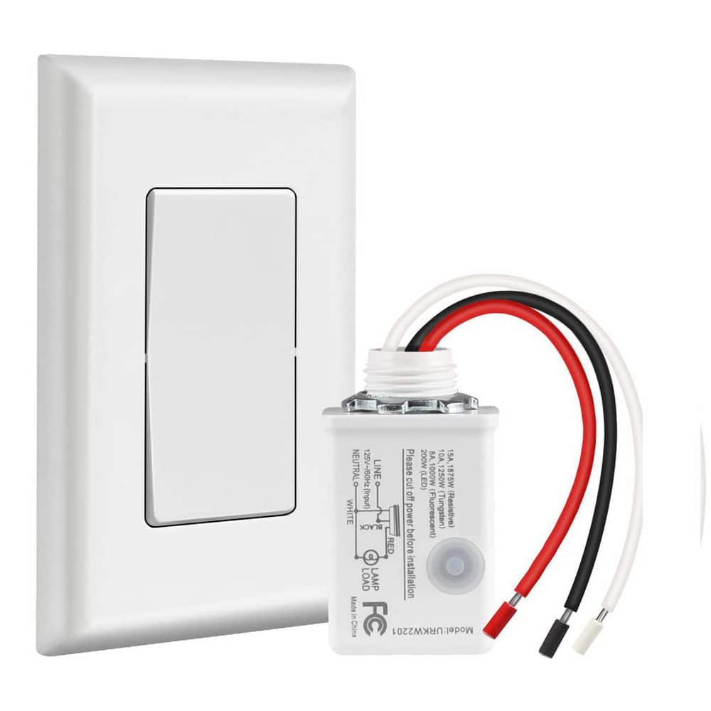 Vrbgify 3-Way Wireless Rocker On-Off Light Switch & Receiver Kit in ...