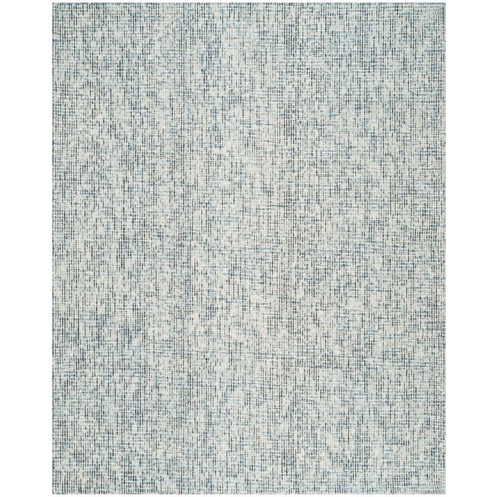 SAFAVIEH Abstract Blue/Charcoal 10 ft. x 14 ft. Speckled Area Rug ...