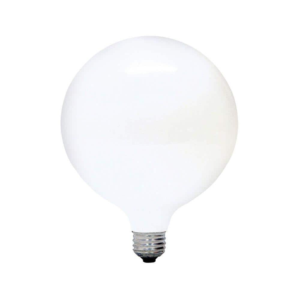 GE 100-Watt Incandescent G40 Globe Soft White Light Bulb 100G40/W-TP3 ...