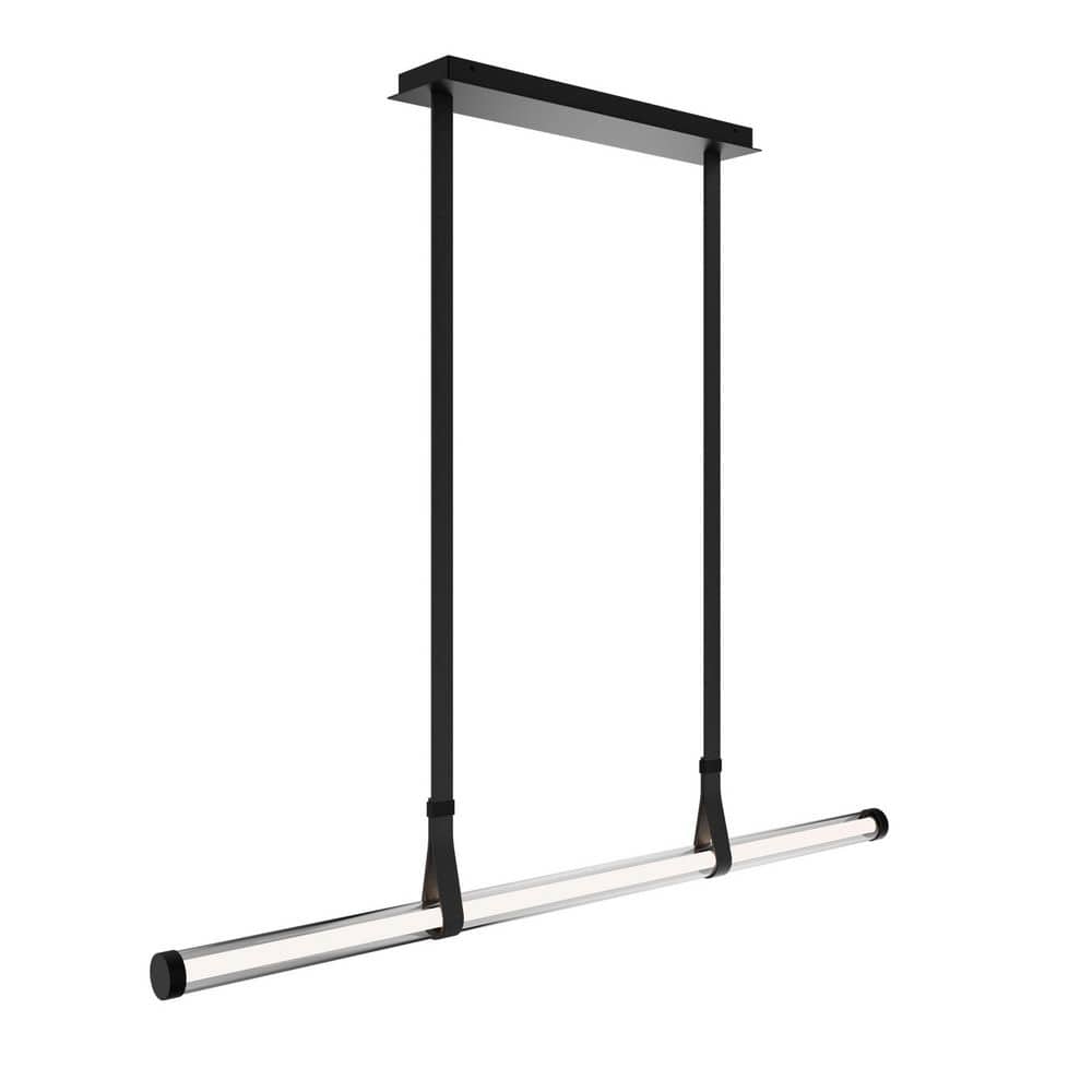 WAC Lighting Balance Beam 52.75 in. 1-Light Aged Brass Integrated LED ...