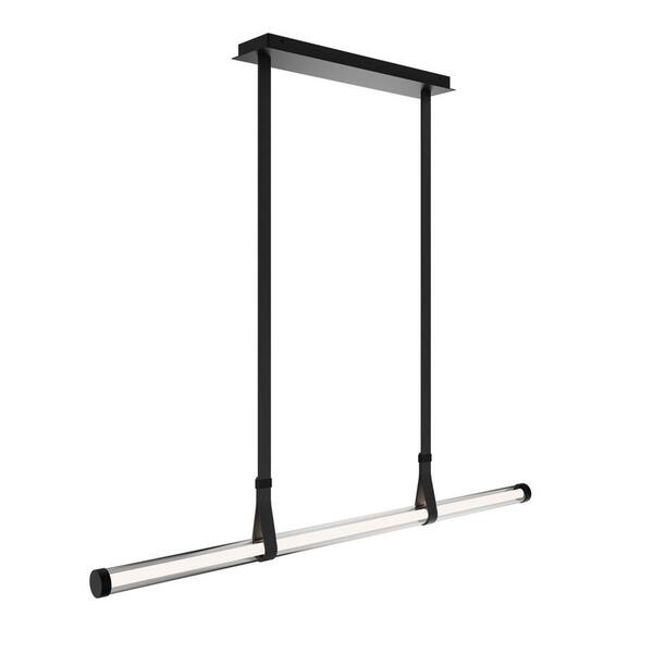 WAC Lighting Balance Beam 52.75 in. 1-Light Aged Brass Integrated LED ...