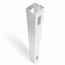 Veranda Linden 5 in. x 5 in. x 7 ft. White Vinyl Routed Fence End/Gate ...