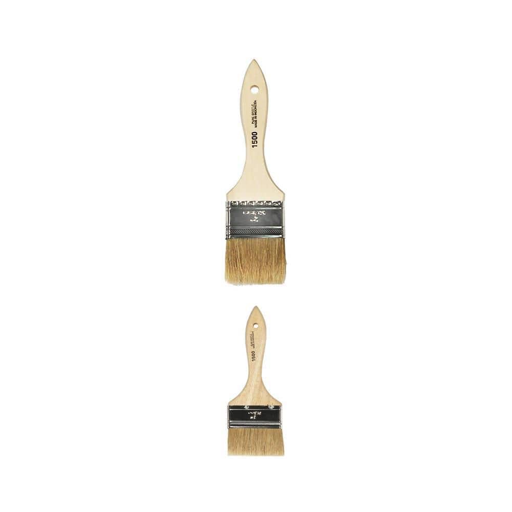 PRIVATE BRAND UNBRANDED 2 in. Flat Chip Brush and 3 in. Flat Chip Brush ...