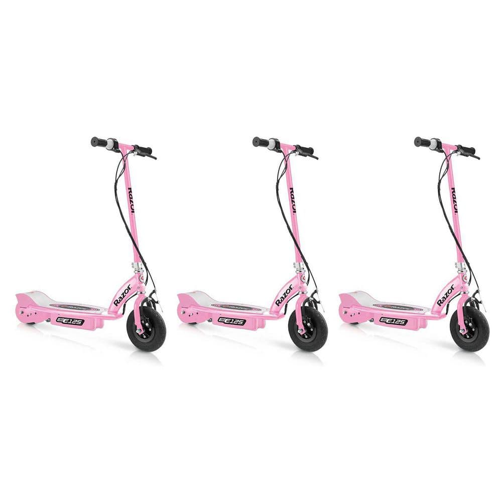 Razor E125 Motorized 24-Volt Rechargeable Girls Electric Scooter, Pink ...