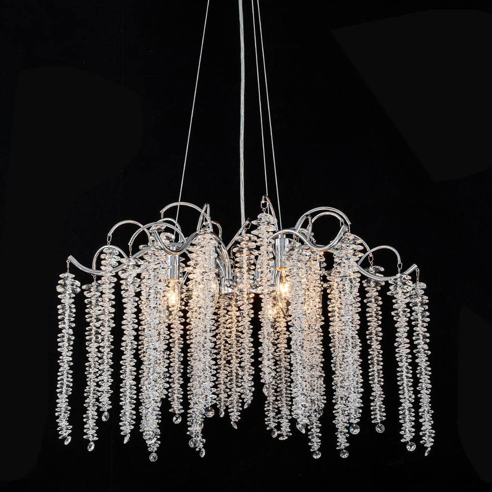 EDISLIVE Theodora Modern Contemporary 6-Light Polished Chrome ...