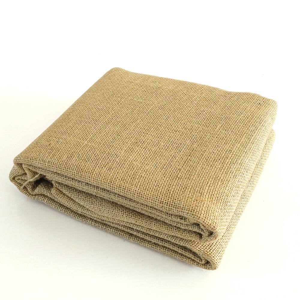 Agfabric 45 in. x 15 ft. Gardening Burlap Roll - Natural Burlap Fabric ...