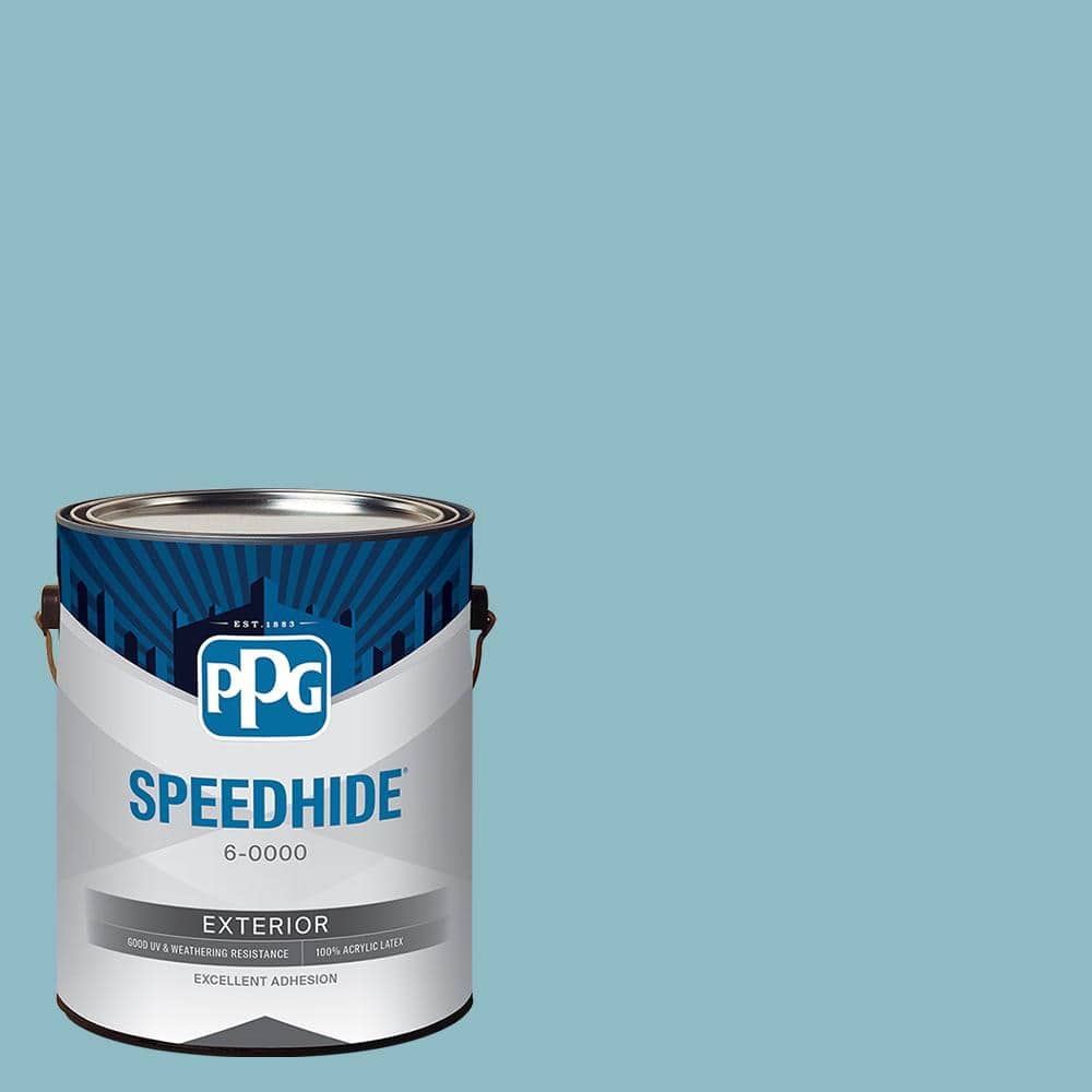 Reviews for SPEEDHIDE 1 gal. PPG1150-4 Kingston Aqua Satin Exterior ... Reviews for SPEEDHIDE 1 gal. PPG1150-4 Kingston Aqua Satin Exterior ...