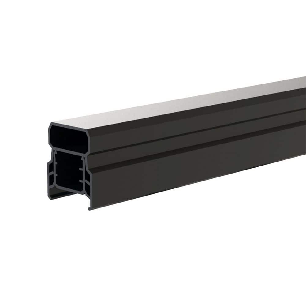 TuffBilt 6 ft. Matte Black Classic Aluminum Railing Cap Rail 73058469 ...
