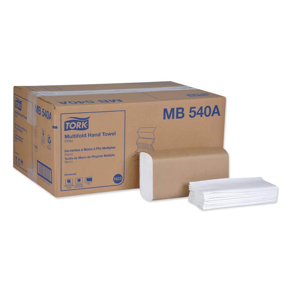 TORK Universal Multifold Paper Towels, 9.13 in. x 9.5 in., White, (250 ...