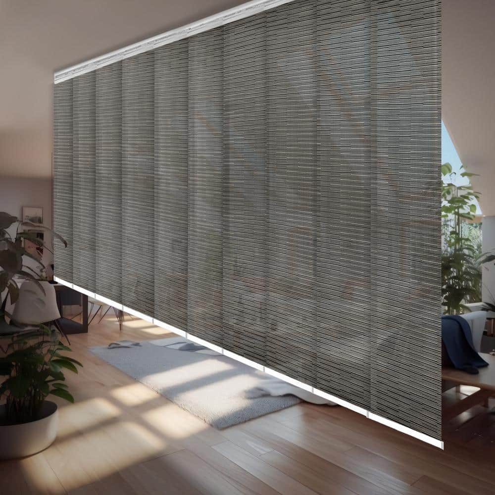 EMOH Ornate Sable 120 in.- 218 in. W x 94 in. L Adjustable 10-Panel ...