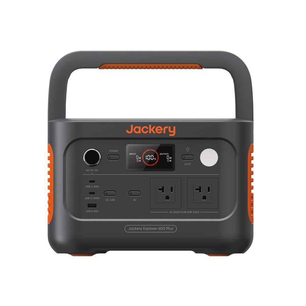 Jackery 800-Watt Output/1600 Peak Portable Power Station Explorer 600 ...