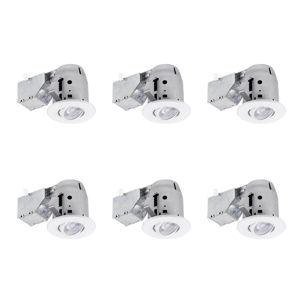 Commercial Electric Slimline Integrated LED 6 in Round Canless Recessed ...