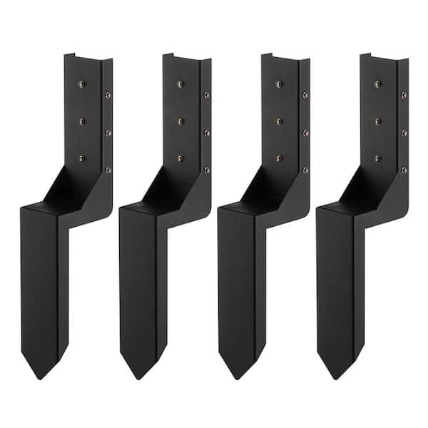 Inner Diameter 3.5 x 3.5 in. Heavy Duty Steel Fence Post Support Stakes ...