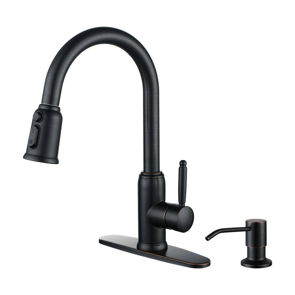 AVITAS Stainless Steel Single Handle Pull Down Sprayer Kitchen Faucet ...