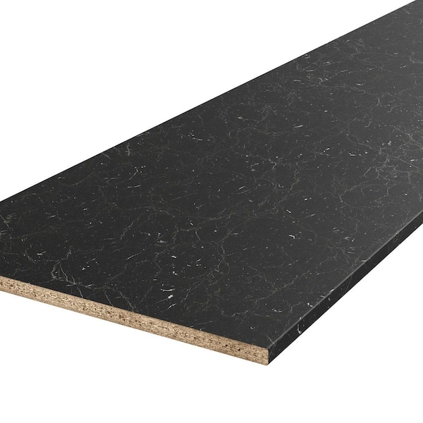 Hampton Bay 8 ft. Right Miter Laminate Countertop All-Inclusive Kit in ...