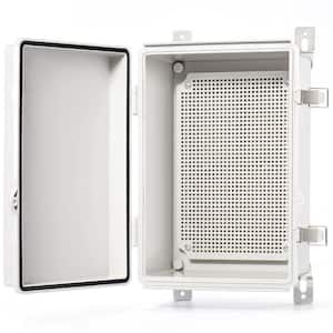Vrbgify 845 cu. in. Large Hinged Cover Junction Box with Mounting Plate ...