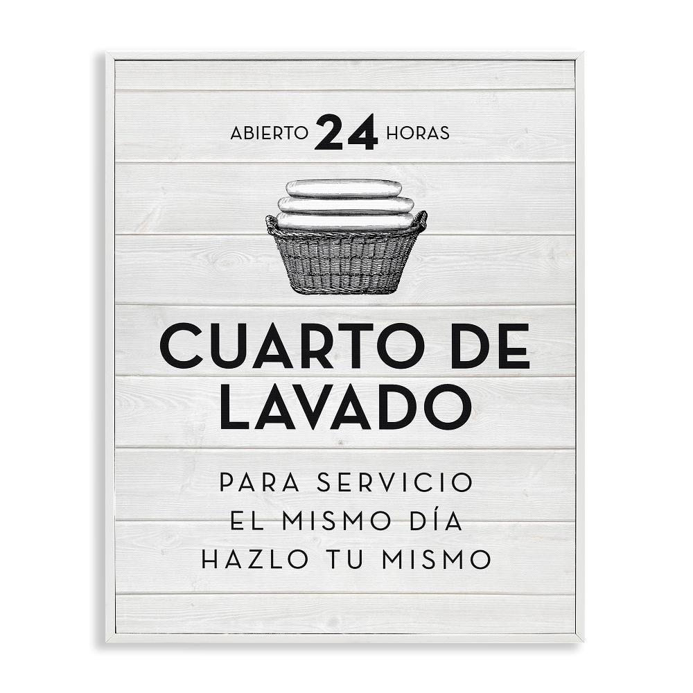 Stupell Industries Vintage Laundry Ad Farmhouse by Lettered and Lined ...