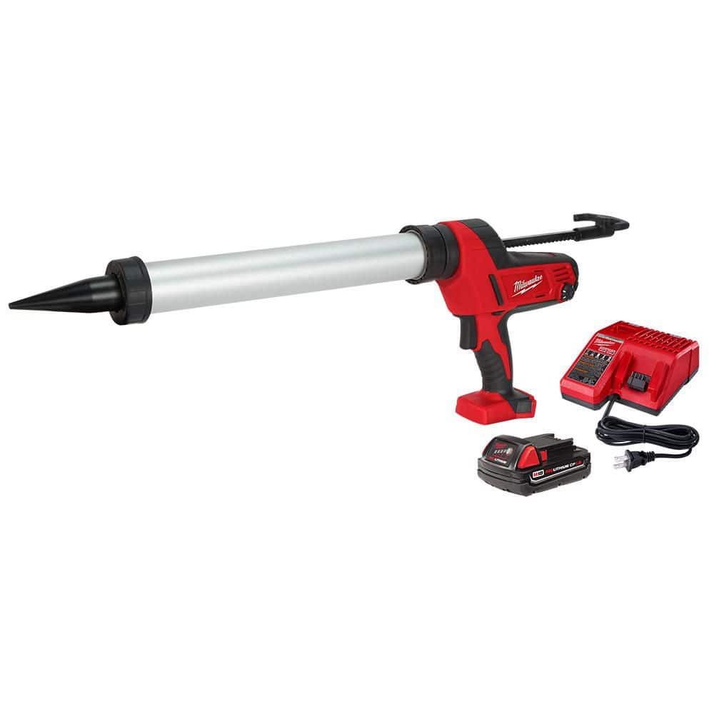 Milwaukee M18 18V Lithium-Ion Cordless 20 oz. Caulk and Adhesive Gun ...