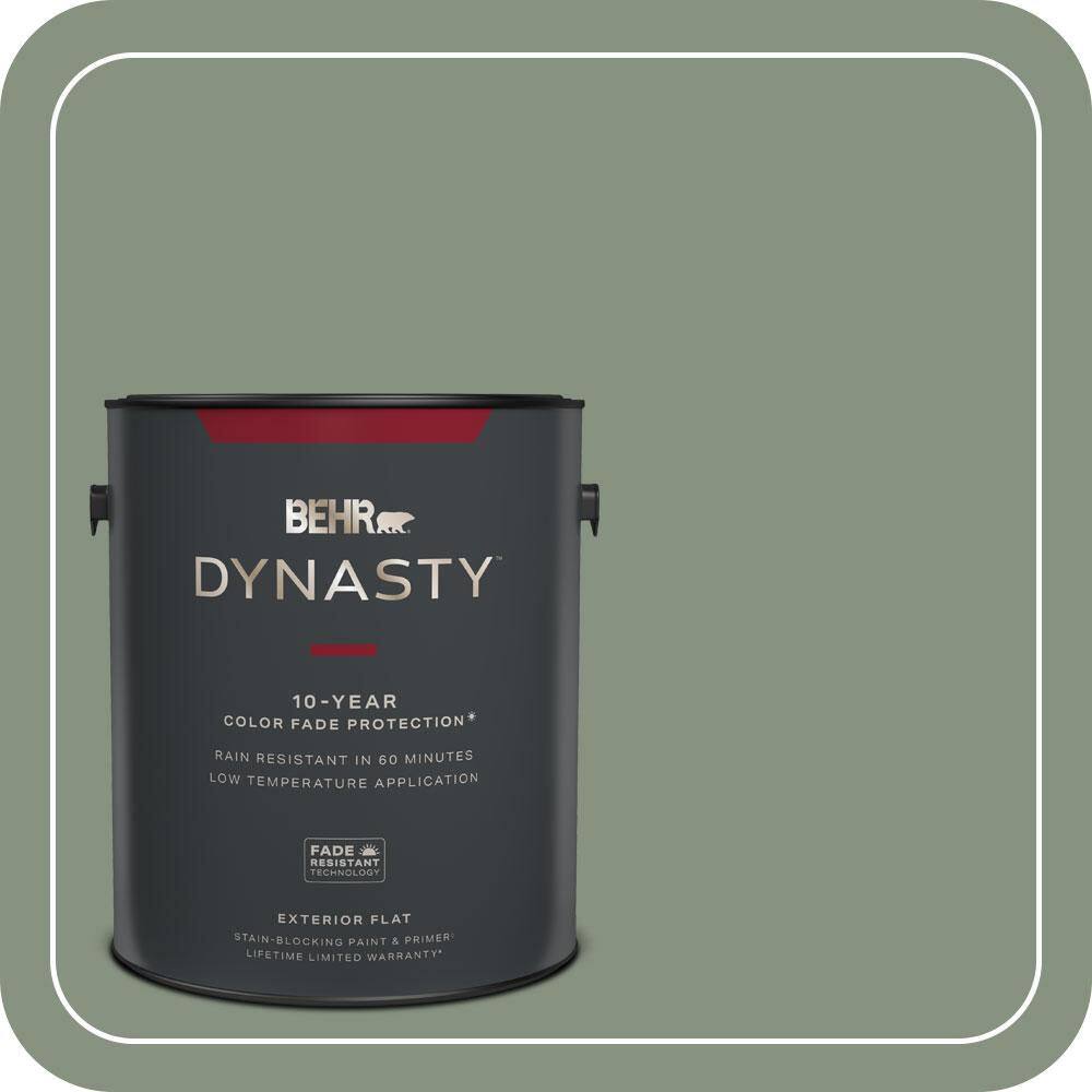BEHR DYNASTY 1 gal. #QE-45 Thistle Flat Exterior Stain-Blocking Paint ...