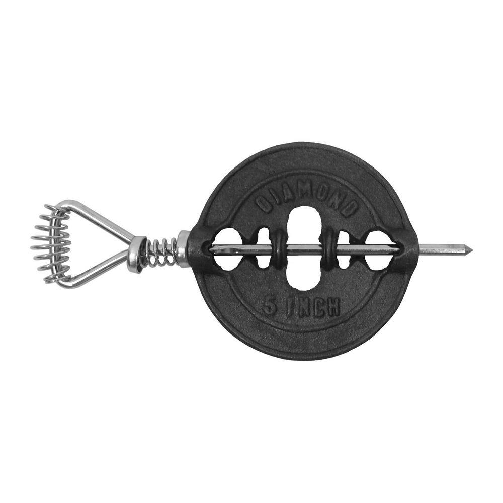 MINUTEMAN INTERNATIONAL 5 in. Dia Cast Iron Pipe Damper, Black X307250 ...