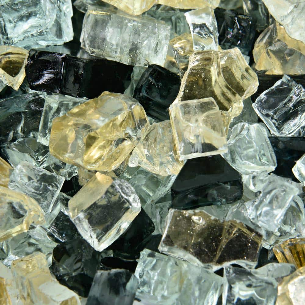 Fire Pit Essentials 10 lbs. of Sin City 1/2 in. Blended Fire Glass PP ...