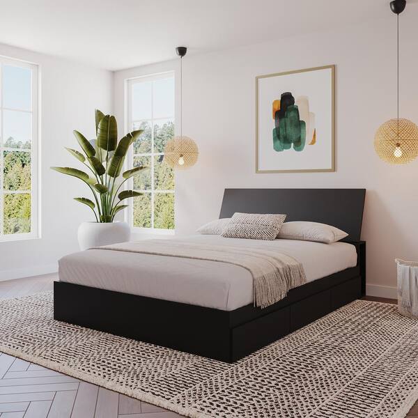 Platform bed frame queen in store store