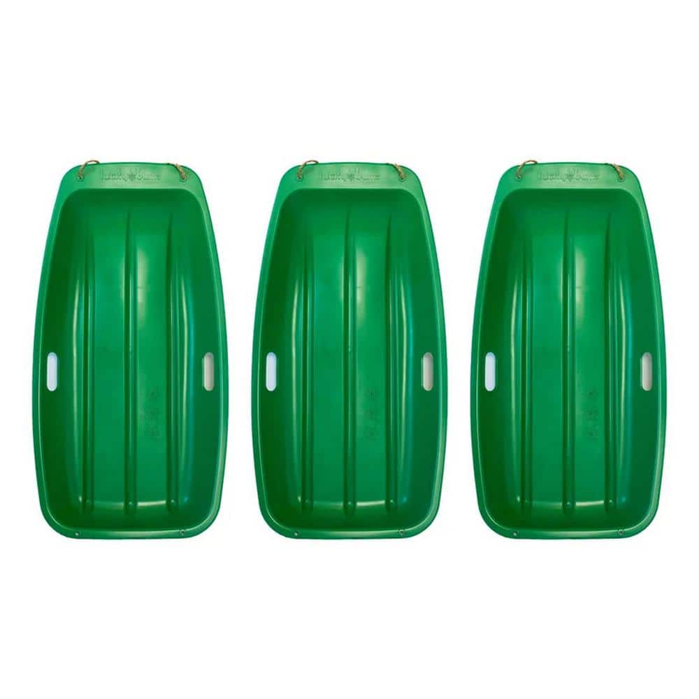 Ejoy 35 in. x 18 in. x 4 in. Downhill Winter Toboggan Snow Sled with ...