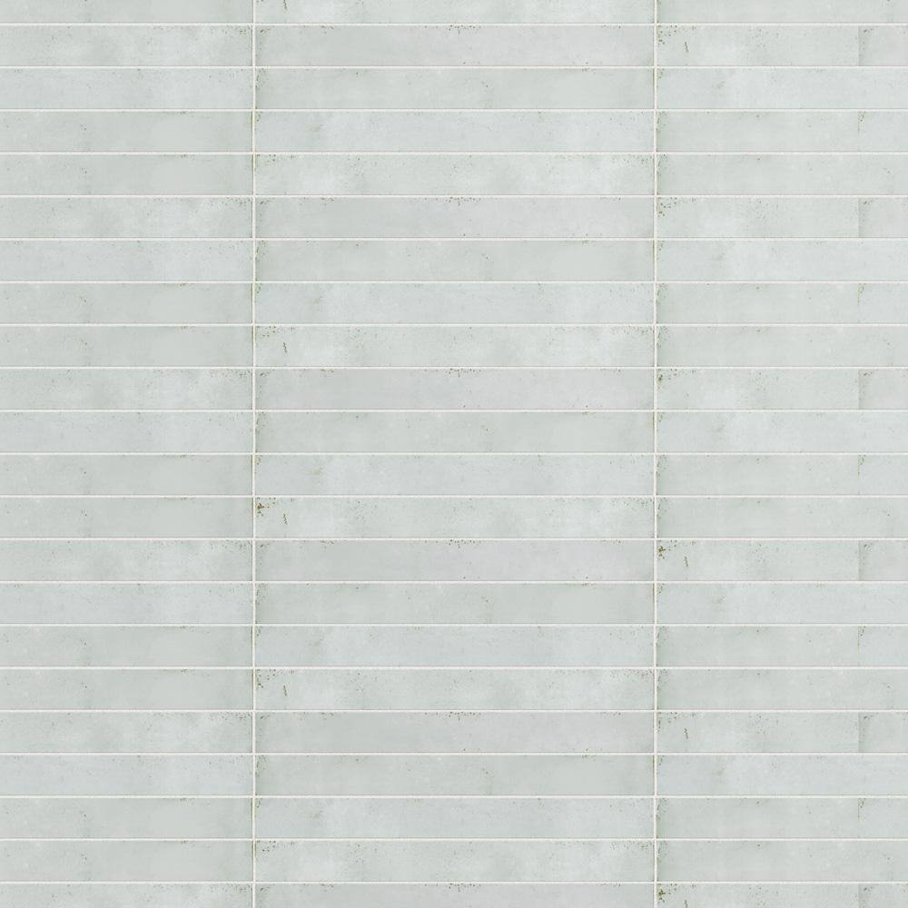 Merola Tile Phoenix Light Grey 1-7/8 in. x 17-3/4 in. Porcelain Floor ...