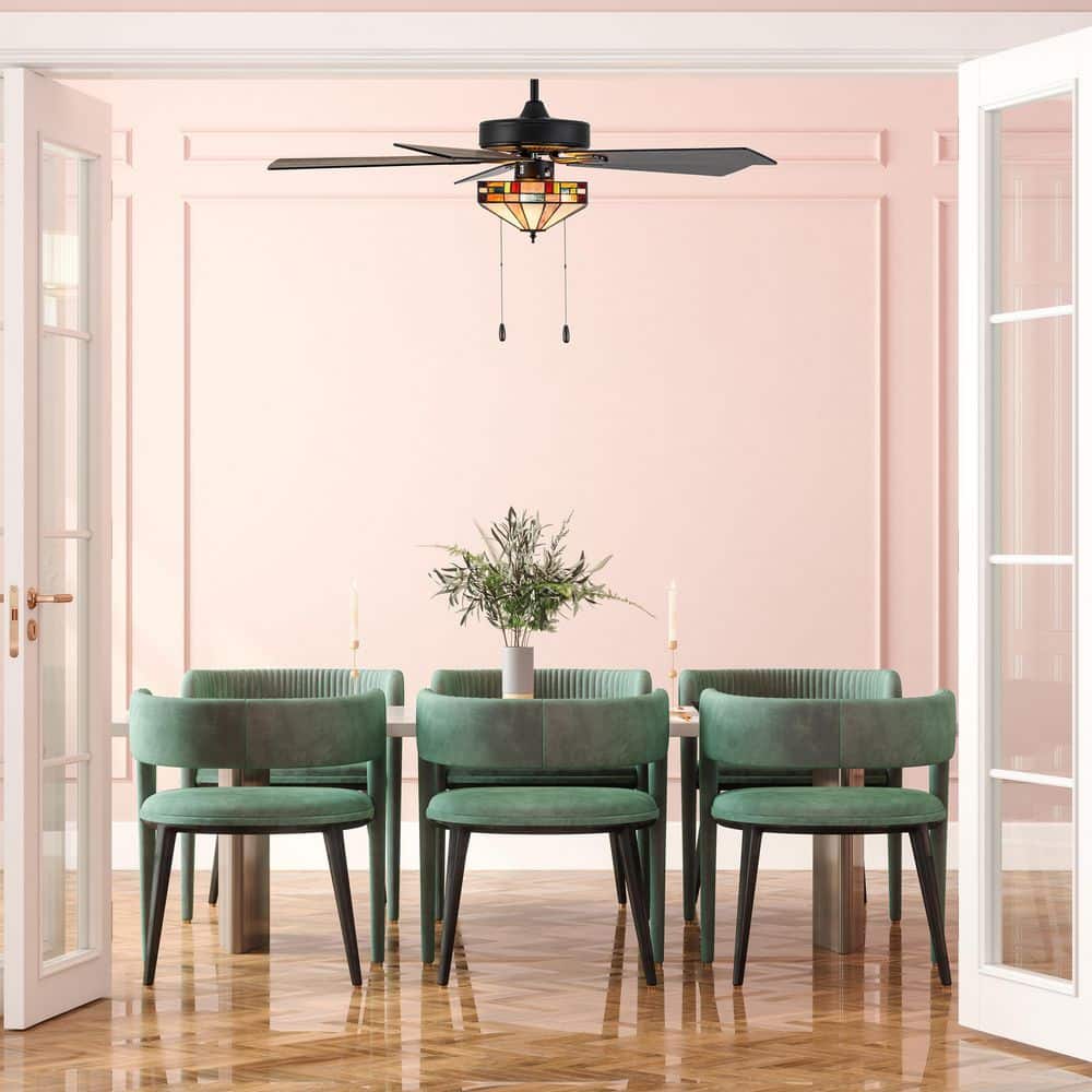 River of Goods Thane 52 in. Oil Rubbed Bronze 3-Light Indoor Flush ...