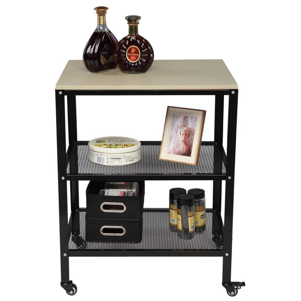 Winado MDF Kitchen Utility Table with Wheels 302589541791 - The Home Depot