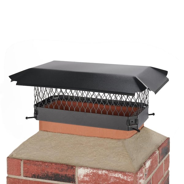 HY-C 18 in. x 9 in. Bolt-On Single Flue Chimney Cap in Black HY-C 18 in. x 9 in. Bolt-On Single Flue Chimney Cap in Black