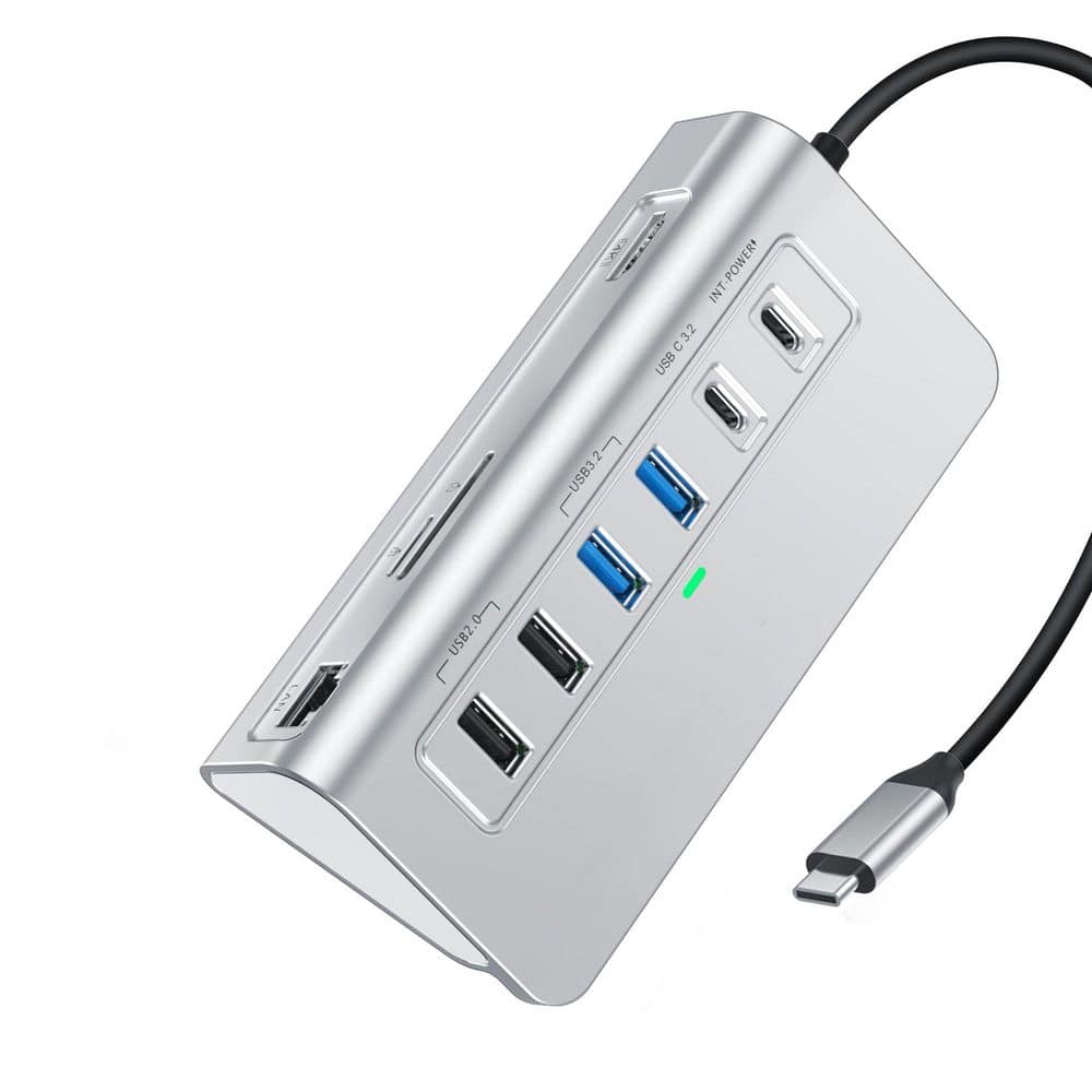 Lukyamzn 10-in-1 USB C Hub Ethernet Docking Station 10Gbps with 4K HDMI ...