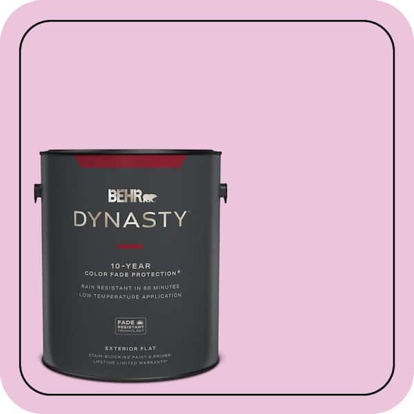 BEHR DYNASTY 1 gal. #680A-2 Sugar Sweet Flat Exterior Stain-Blocking ...
