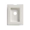Ply Gem 6 in. x 7.5 in. Split Recessed Mounting Block White MBLKRH04H ...