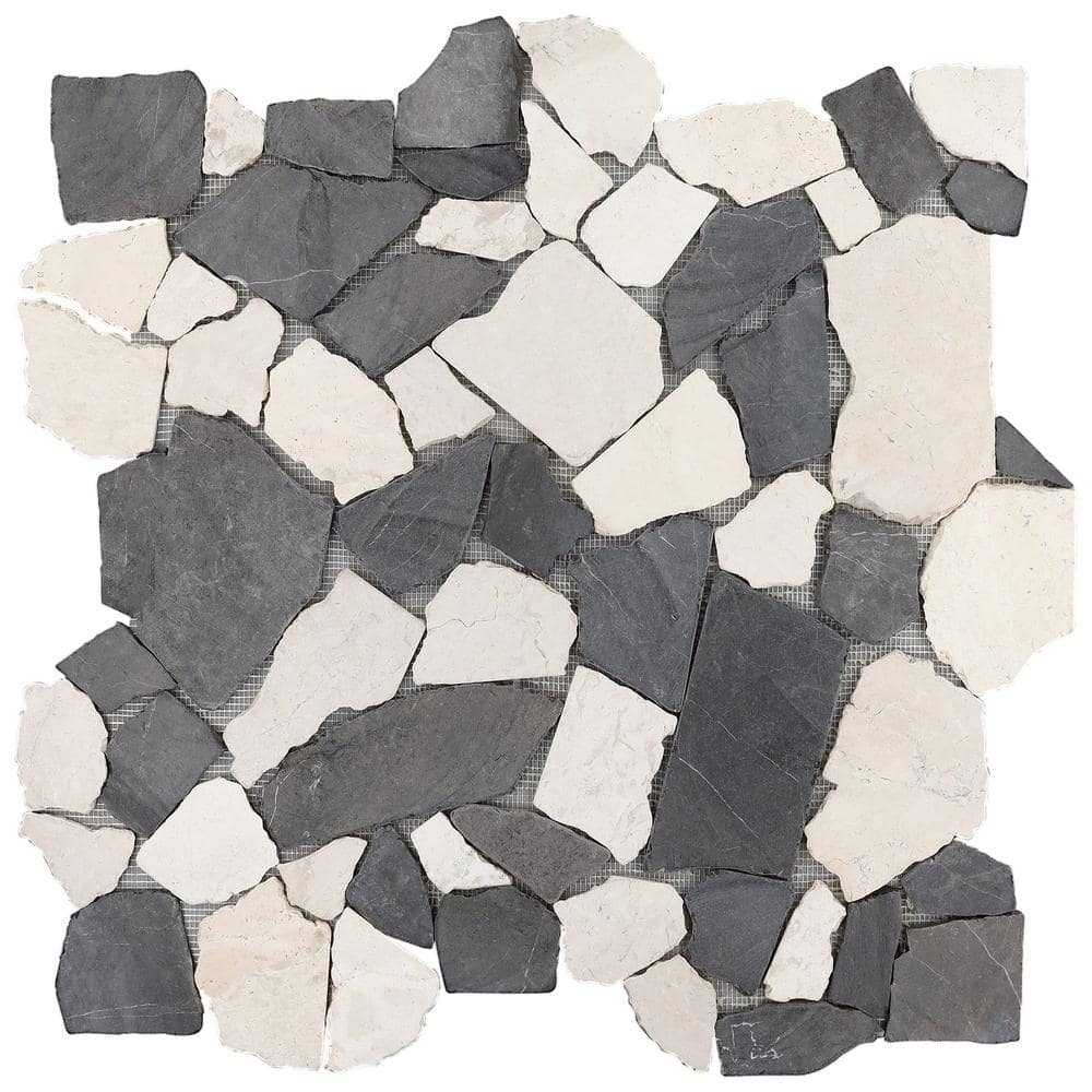 Ivy Hill Tile Countryside Flagstone Island Gray 4 in. x 0.39 in. Honed ...