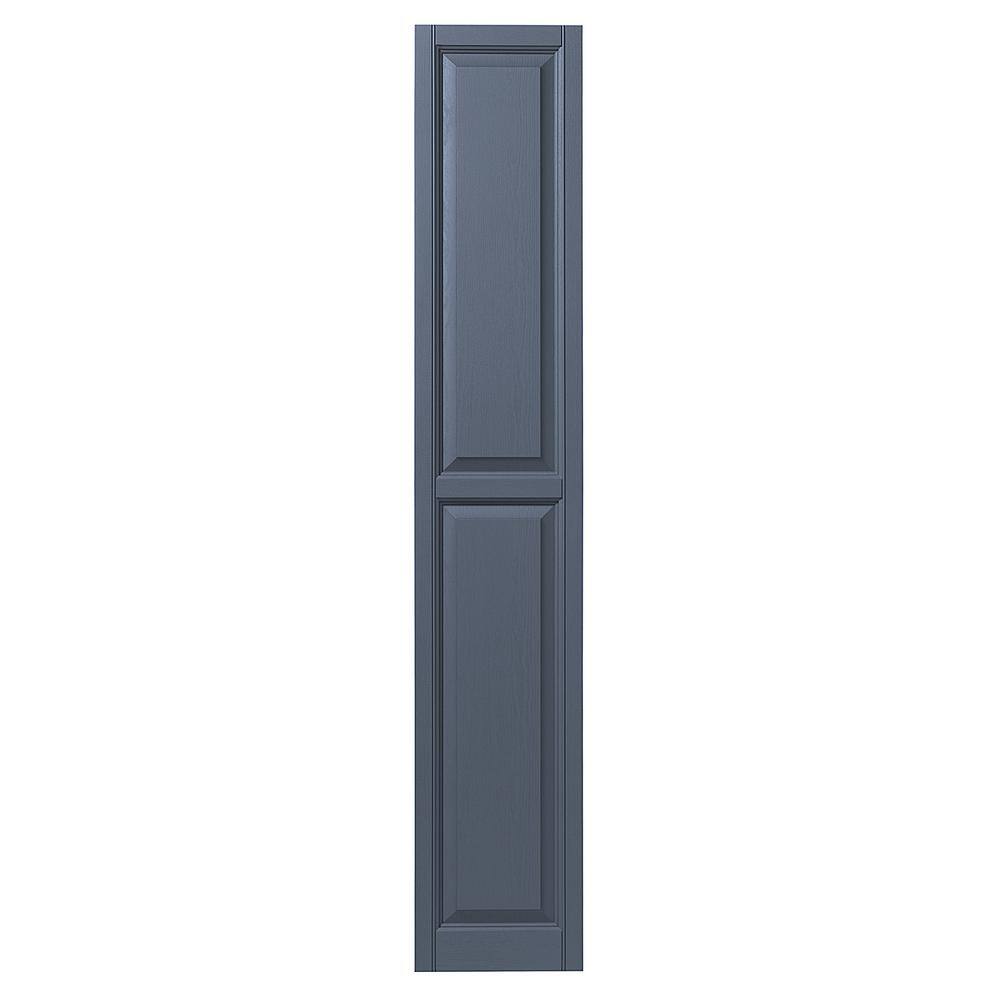 Ply Gem 12 in. x 71 in. Raised Panel Polypropylene Shutters Pair in ...