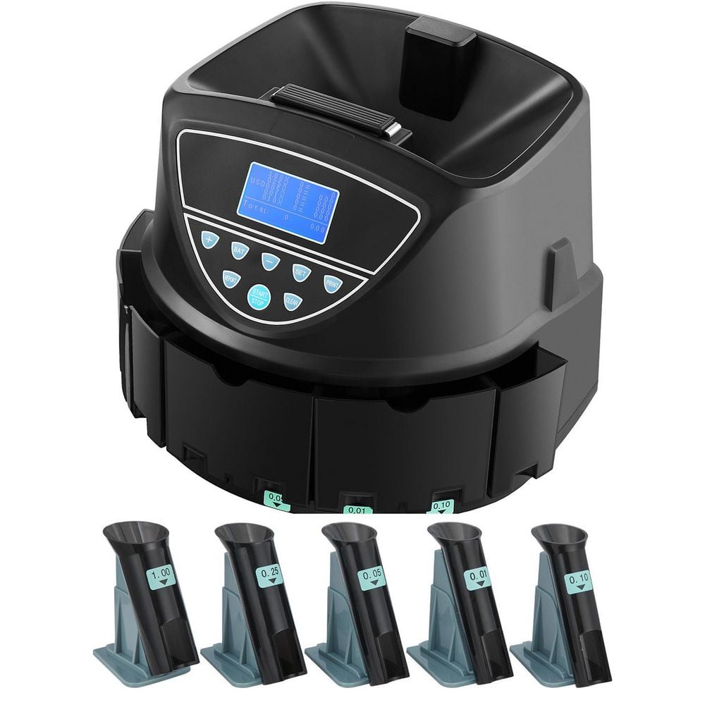 SKYSHALO USD Coin Sorter, Coin Counter Machine for 5 Kinds of USD Coins ...
