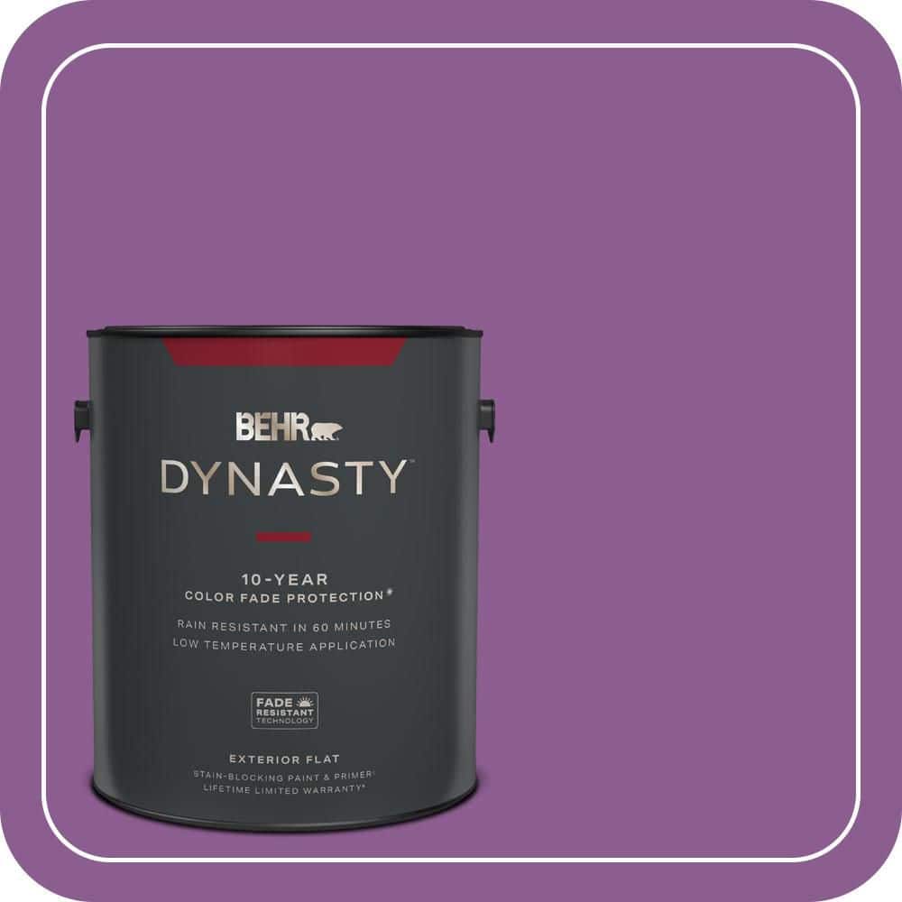 BEHR DYNASTY 1 gal. #P100-6 Chakra Flat Exterior Stain-Blocking Paint ...