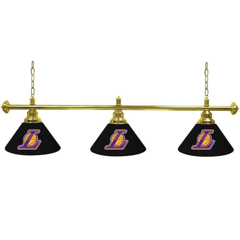 Trademark NBA 3-Light Los Angeles Lakers Billiard Lamp NBA603-LAL - The ...