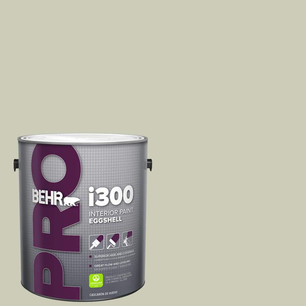 BEHR PRO 1 gal. #S380-2 Morning Zen Eggshell Interior Paint PR33001 ...