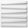 Art3dwallpanels 19.7 in. x 19.7 in. PVC White Textured 3D Wall Panels ...