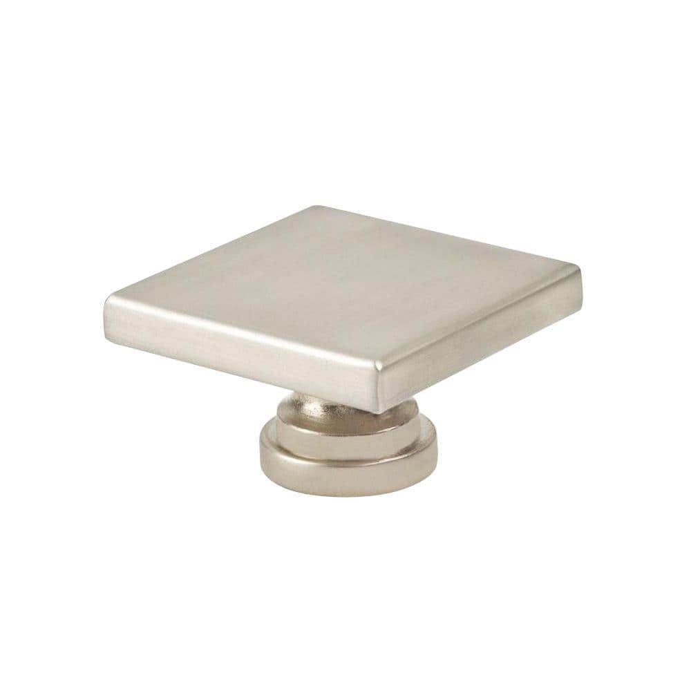 TOPEX Italian Designs Collection 1.75 in. Satin Matte Nickel Square ...