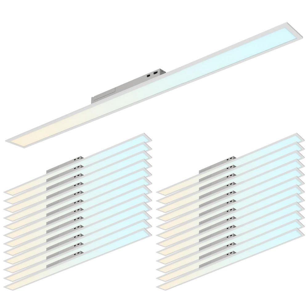 LUXRITE 6 x 6 ft. Integrated LED Recessed Backlit Panel 40W/50W/60W ...