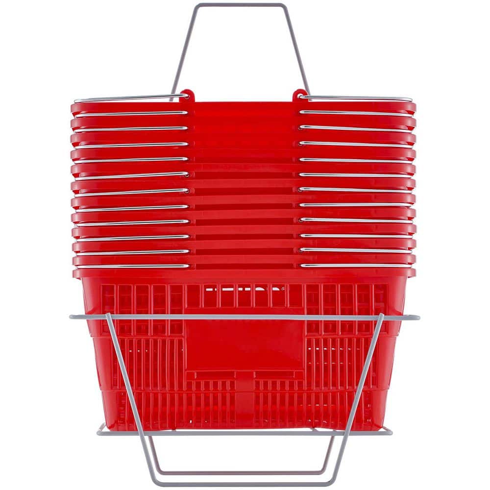 SKYSHALO Shopping Basket Carts/Caddies , 12-Pieces 21 L Plastic Grocery ...