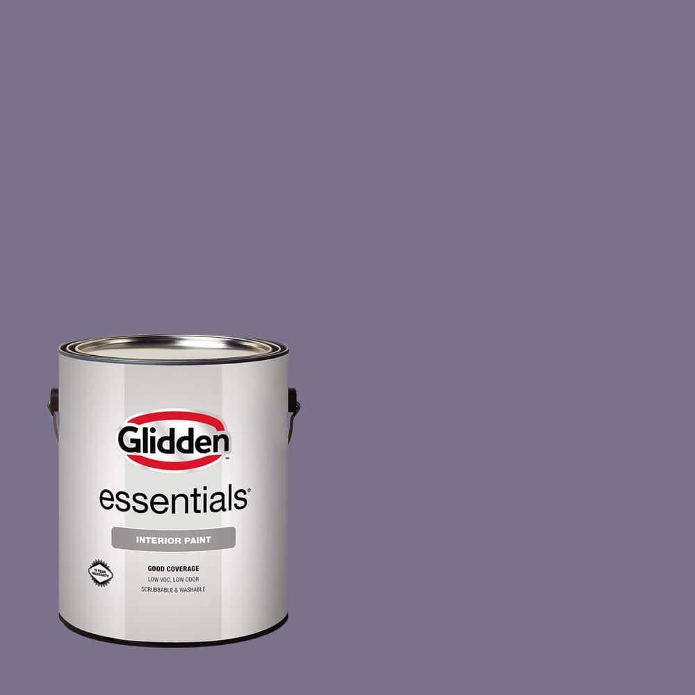 Glidden Essentials 1 gal. PPG1173-6 Plum Shade Semi-Gloss Interior ...